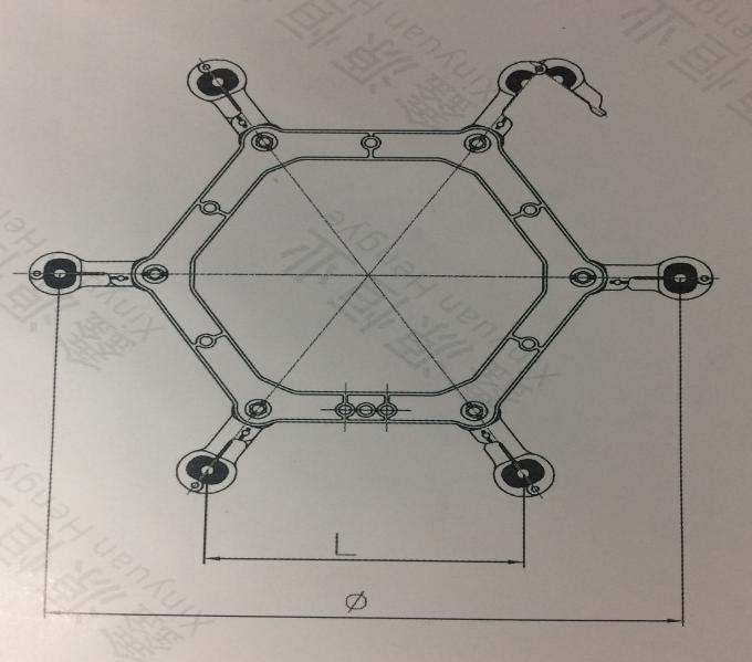 Six Bundle Conductor Power Line Spacers Easy Installation Inhibiting ...