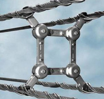 Square Frame Power Line Spacers Silver Color Double Direction Pendulum